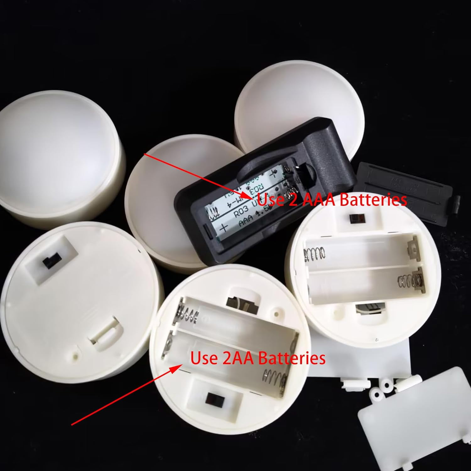 Linyan-2\u201dX4\u201d Outdoor Waterproof Flameless Candles with Timer ...