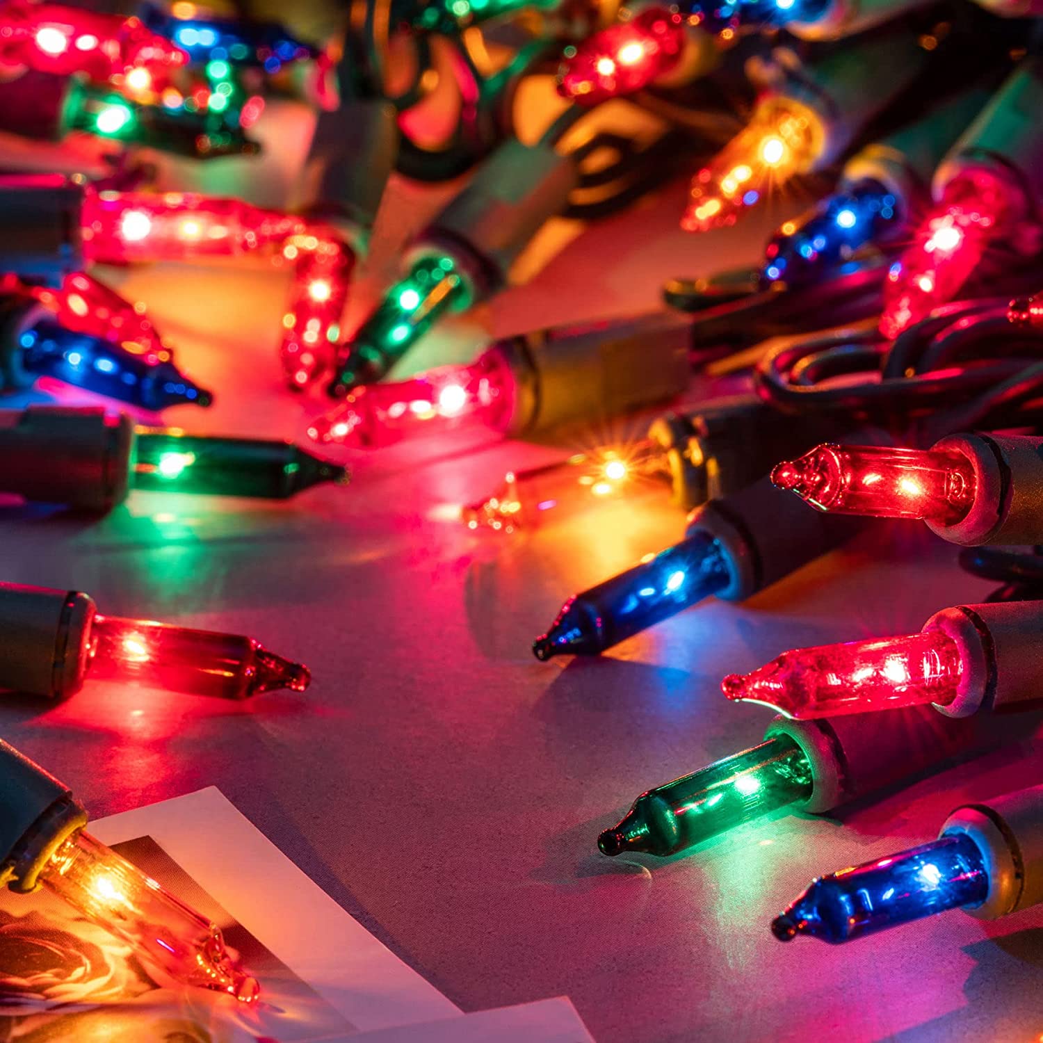Linyan-200 Warm White Christmas Lights, Pack of 2 Strands of 21 ft 100 ...
