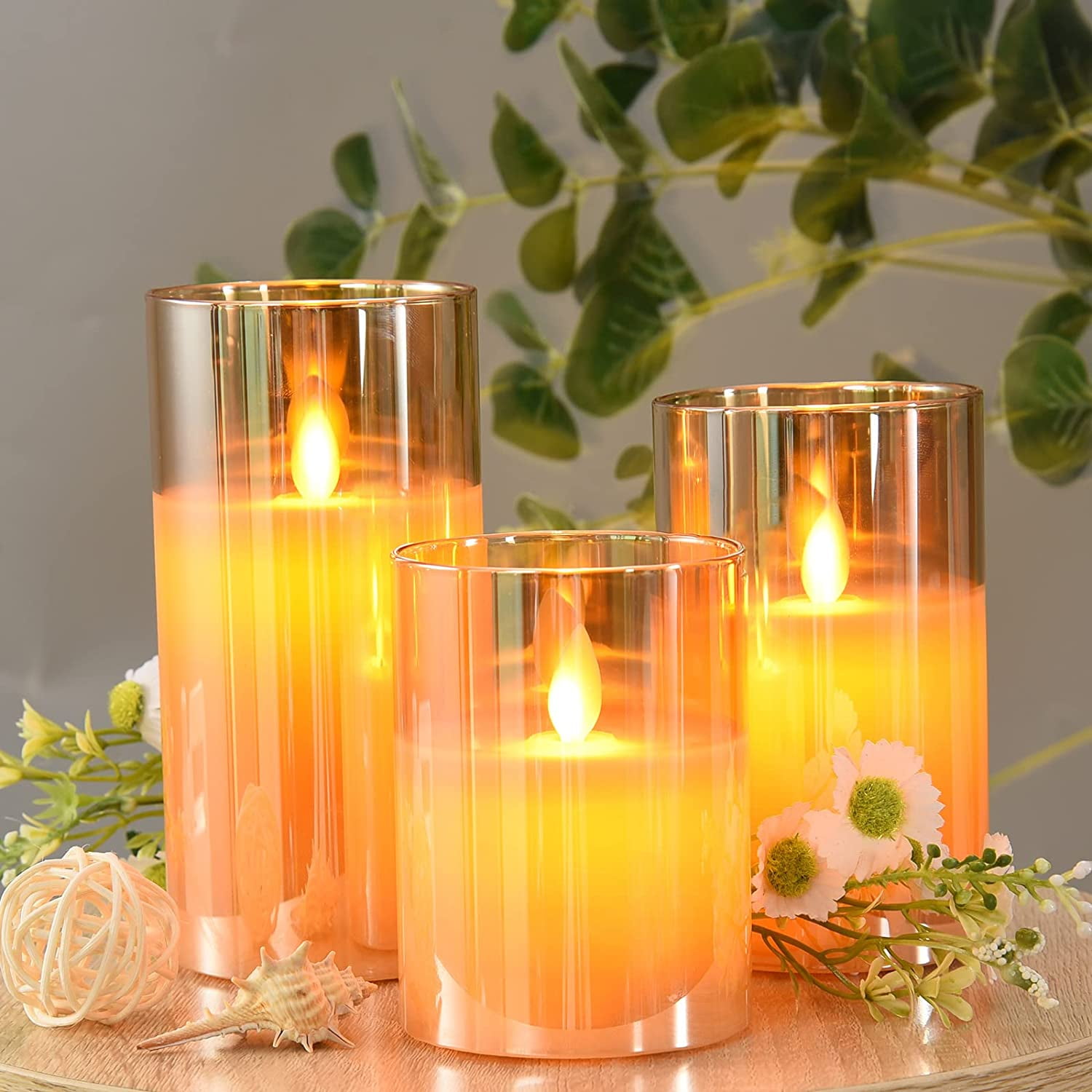 Linyan-Floating Candles with Wand Remote, 12 Pcs Halloween Decor Magic ...