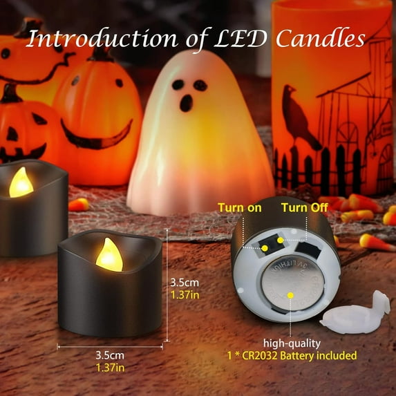 Linyan-Real Wax Battery Operated Flameless Candles with Remote ...