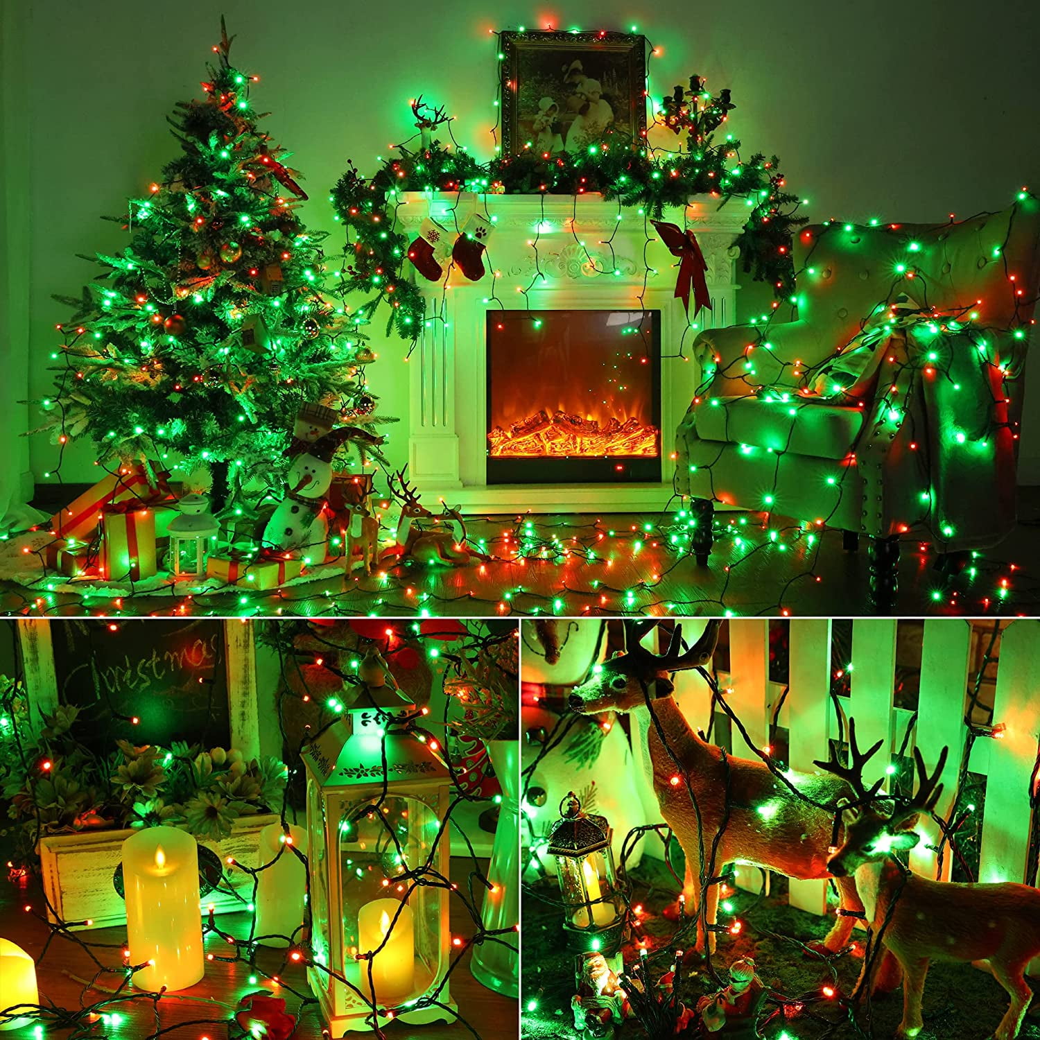 Linyan-Smart Christmas Tree Lights, 66FT 200 LED Color Changing ...