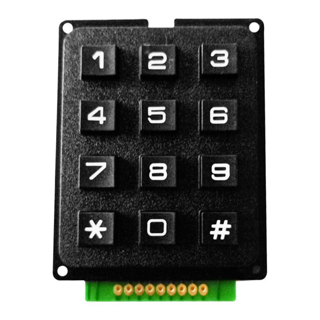 Linyer 1pc Small Single Chip Microcomputer Matrix Array 12 Keys 4 X 3 Switch Numeric Keypad