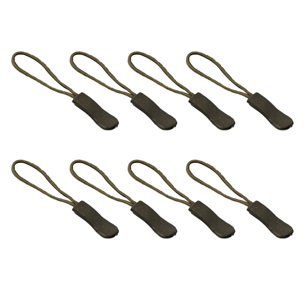 Linyer 8 Pieces Zipper Pull Puller Lightweight Rope Fixer Multi-Purpose ...