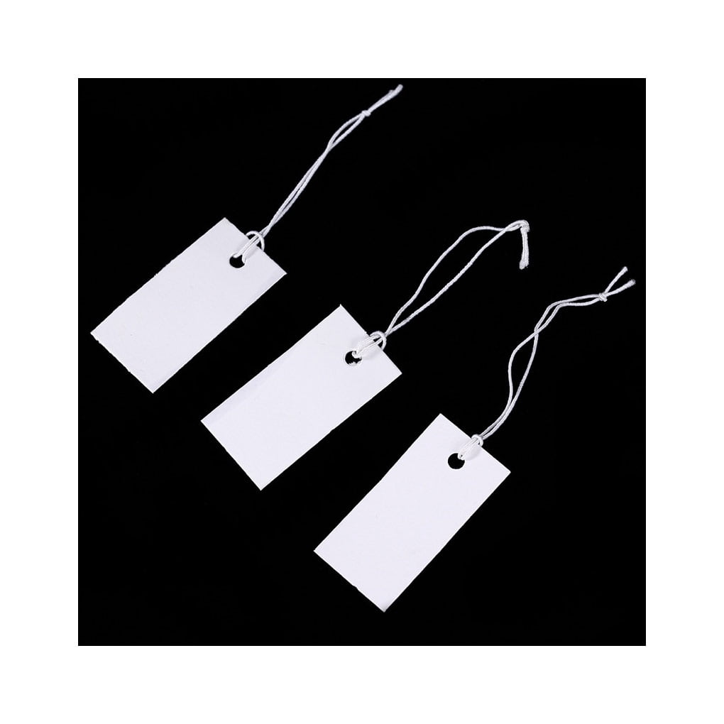 Linyer 90 Pieces Marking Hang Tags Display Label with Elastic String ...