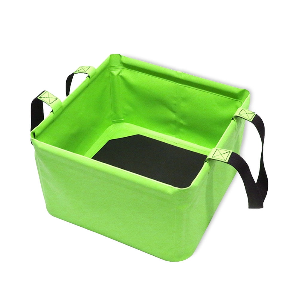 Linyer Bucket 18L Foldable Portable Fishing Square Hiking Washing Water ...