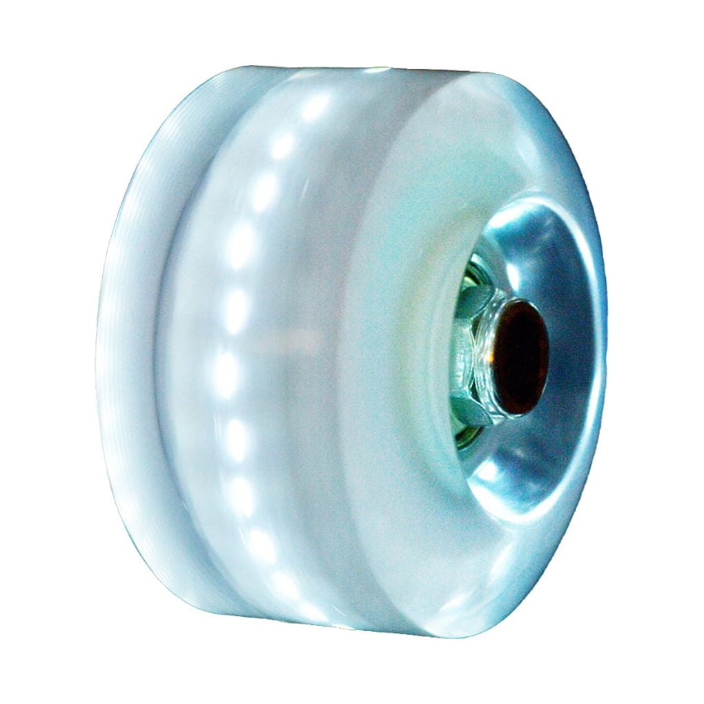 Linyer Flashing Light Up Quad Roller LED Round Skate Wheels Reducing ...