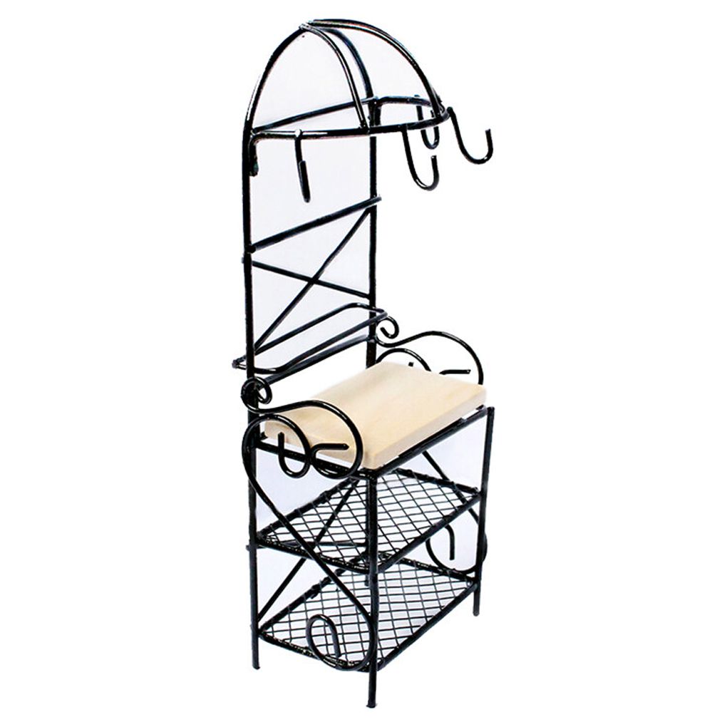 Linyer Mini House Rack Realistic Kitchen Model DIY Accessory Landscape ...