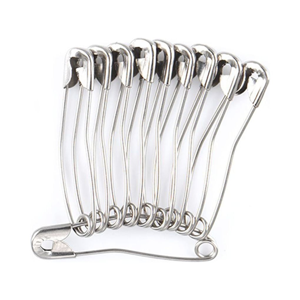 Linyer Pack of 100 Metal Curved Pin Clothes Stitching Craft Tools ...