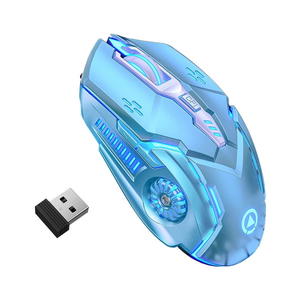 Linyer Wireless Mouse Professional 4 Gears Frosted Silent USB Charging ...