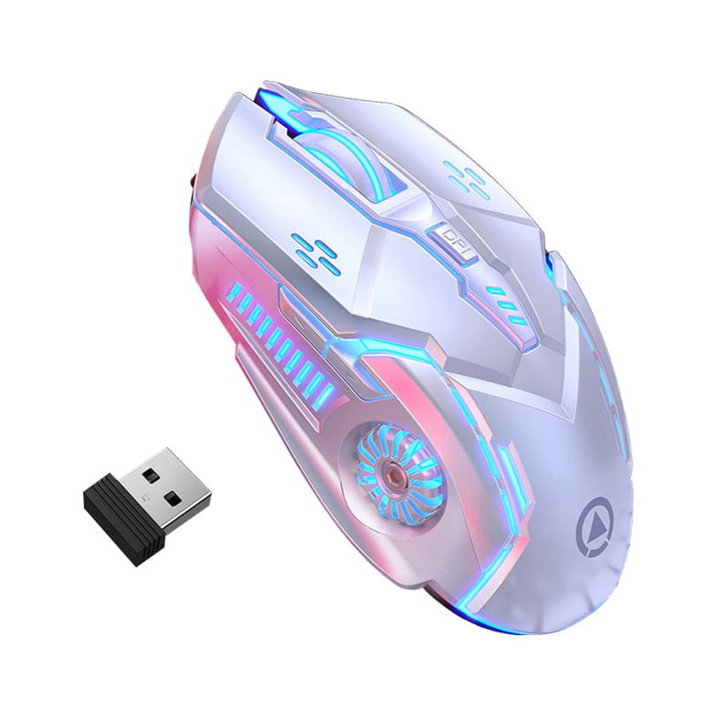 Linyer Wireless Mouse Professional 4 Gears Frosted Silent USB Charging ...