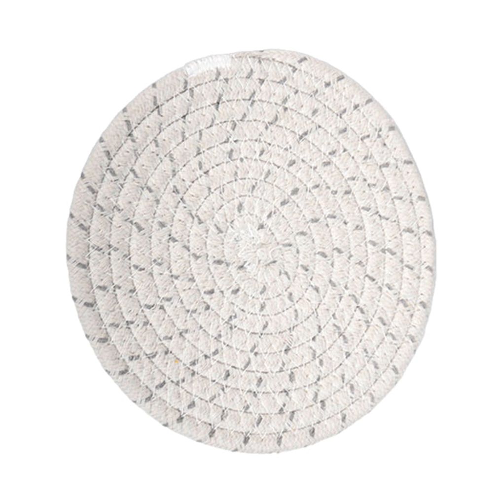 Linyer Woven Household Rounded Weaving Craft Coasters Desk Drink Pad ...