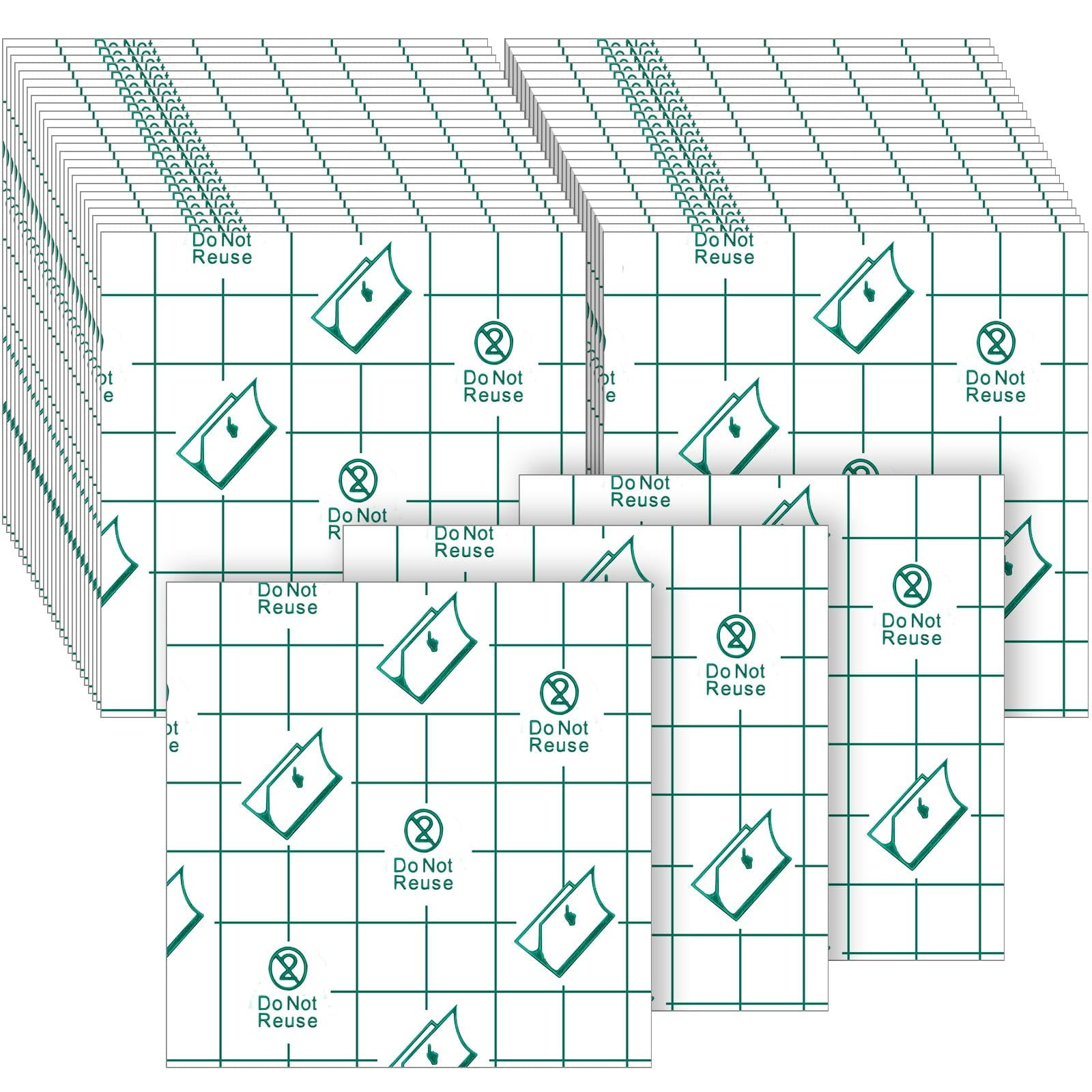 Linyuthia 200 Pieces Makeup BCF26 Hand Palette Single Use Waterproof ...