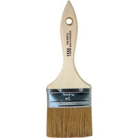 Linzer 1000665 3 in. Double Thick Flat White Chinese Bristle Chip Brush ...