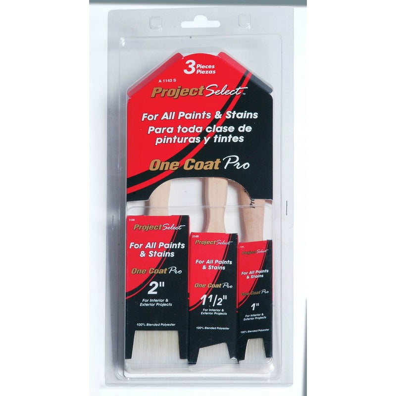 Linzer A1143S Project Select One Coat Pro Brush Set, 3-Piece, Each ...