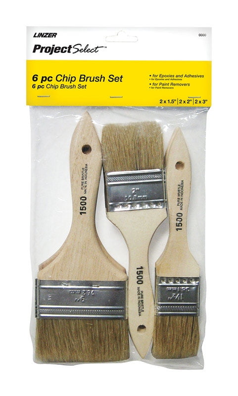Linzer Brush Set Consumer Flat 6 Piece 1.5 " - Walmart.com