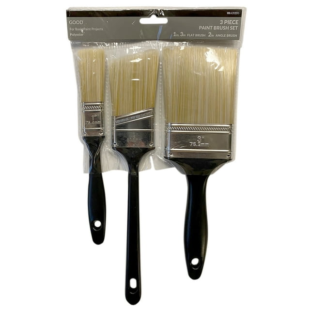 Linzer Good 3 Piece Polyester Household Paint Brush Set - Walmart.com