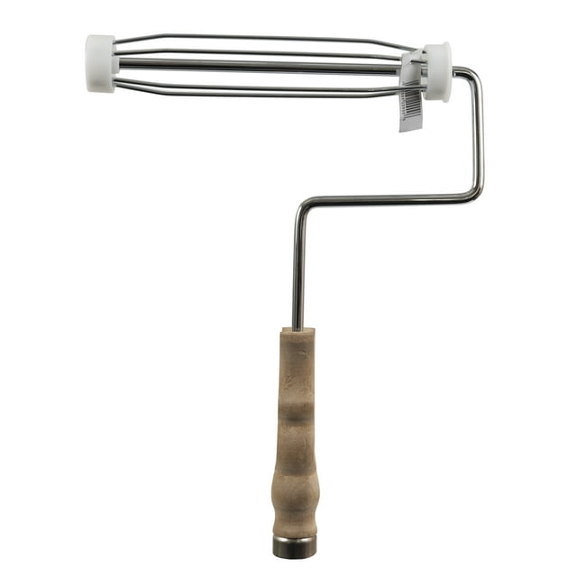Linzer Heavy-Duty 9 in. Paint Roller Frame with Wood Grip - Walmart.com