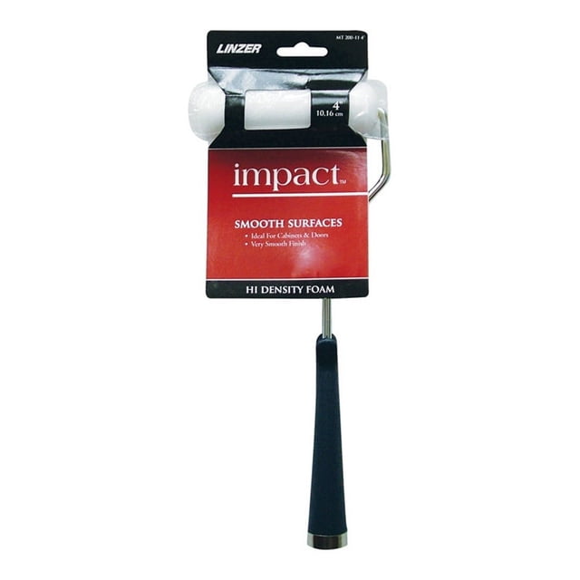 Linzer Impact High Density Foam Mini Paint Roller and Refill - Roller ...