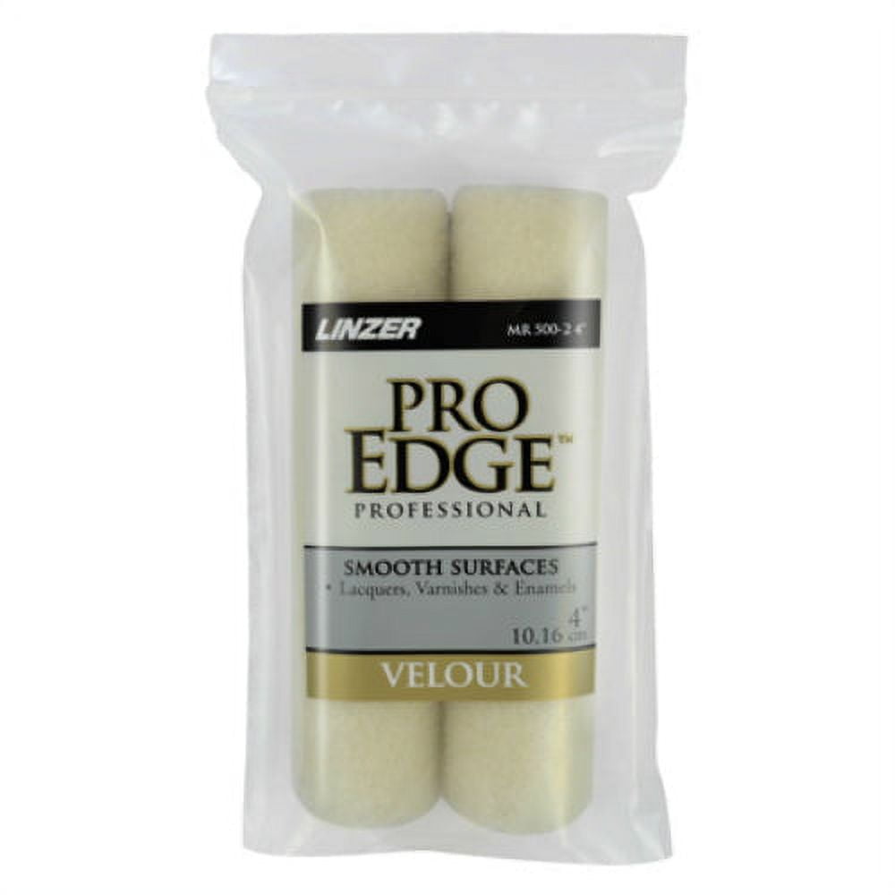 Linzer MR500-2-4 Pro Edge Wool Fabric Mini Roller Cover, 4" x 1/8" Nap ...