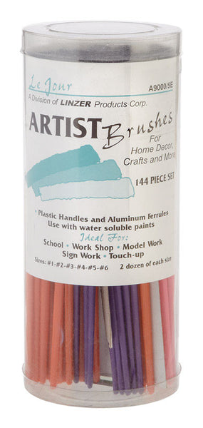 Linzer No. 1/2/3/4/5 in. Assorted Artist Paint Brush Set - Walmart.com