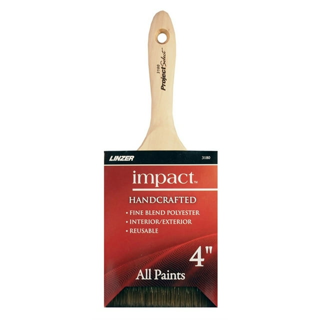 Linzer Products 3180-0400 4" Polyester Impact Varnish & Wall Paint ...