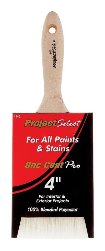1 Pc, Linzer Project Select 4 In. Flat Paint Brush - Walmart.com