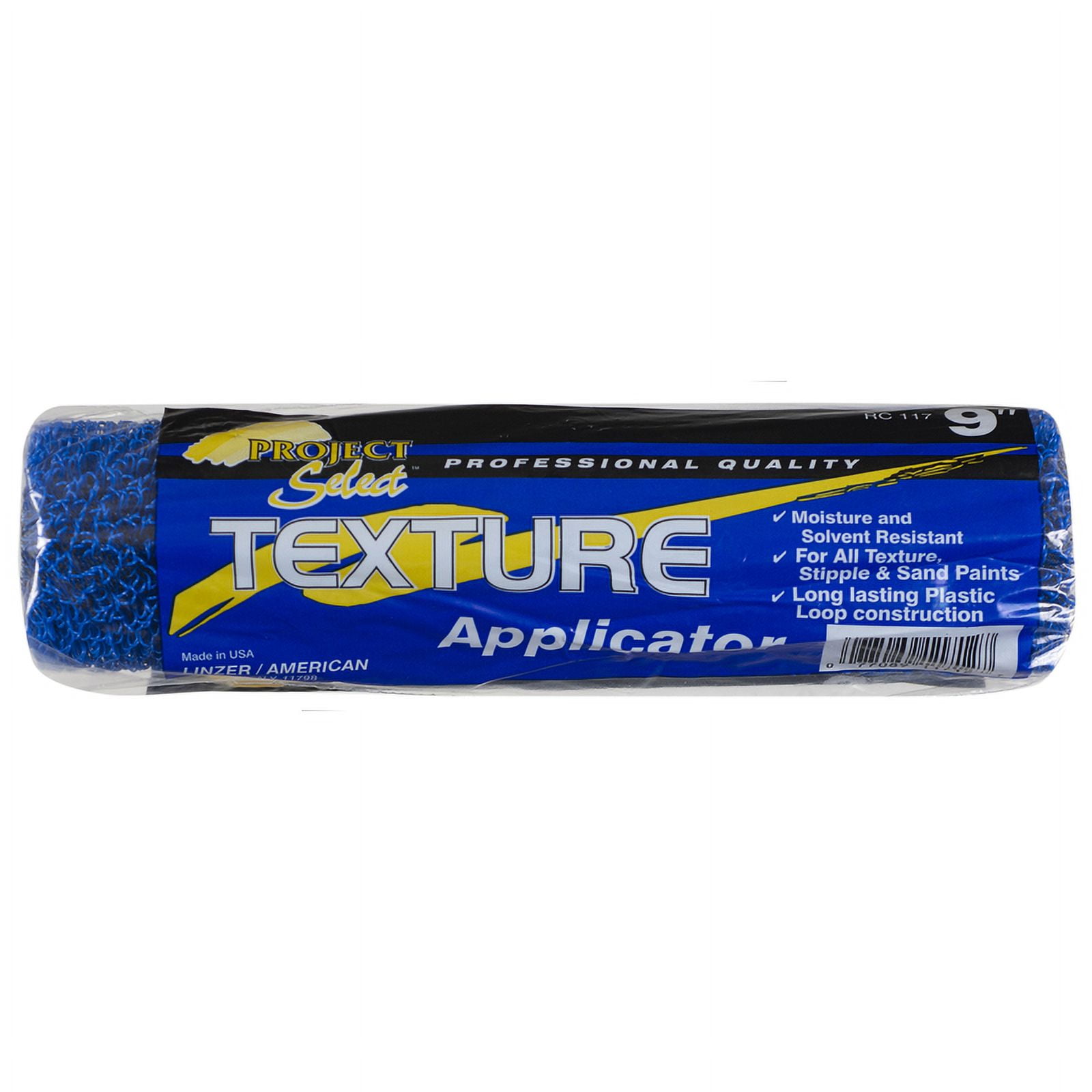 Linzer RC 117 Paint Roller Cover, Sand, Stipple, Texture Paint, 1/4 in ...
