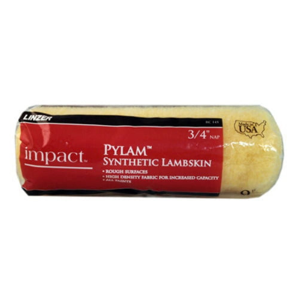 Linzer RC145-9 Pylam Paint Synthetic Lambskin Roller Cover, 9" x 3/4 ...
