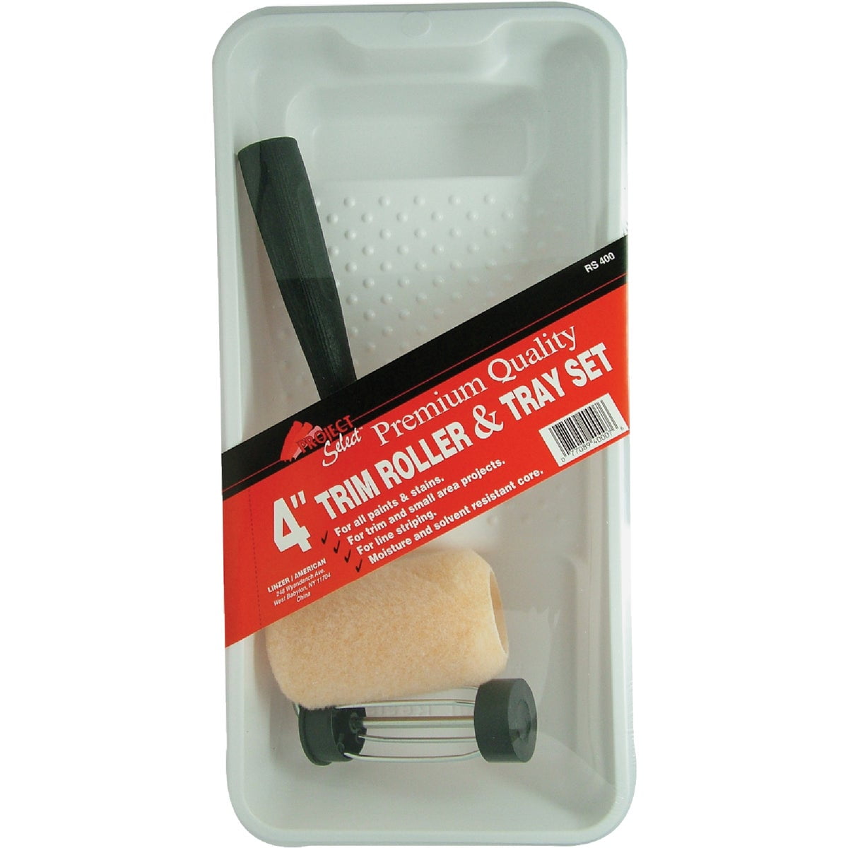 Linzer 4 in. W Mini Paint Roller Kit Threaded End - Walmart.com