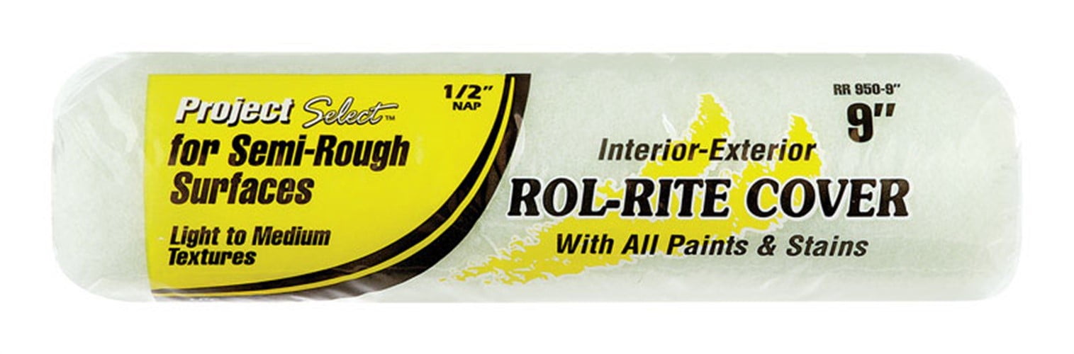 Linzer Rol-Rite Roller Covers, 9 in, 1/2 in Nap, Knit Fabric - Walmart.com