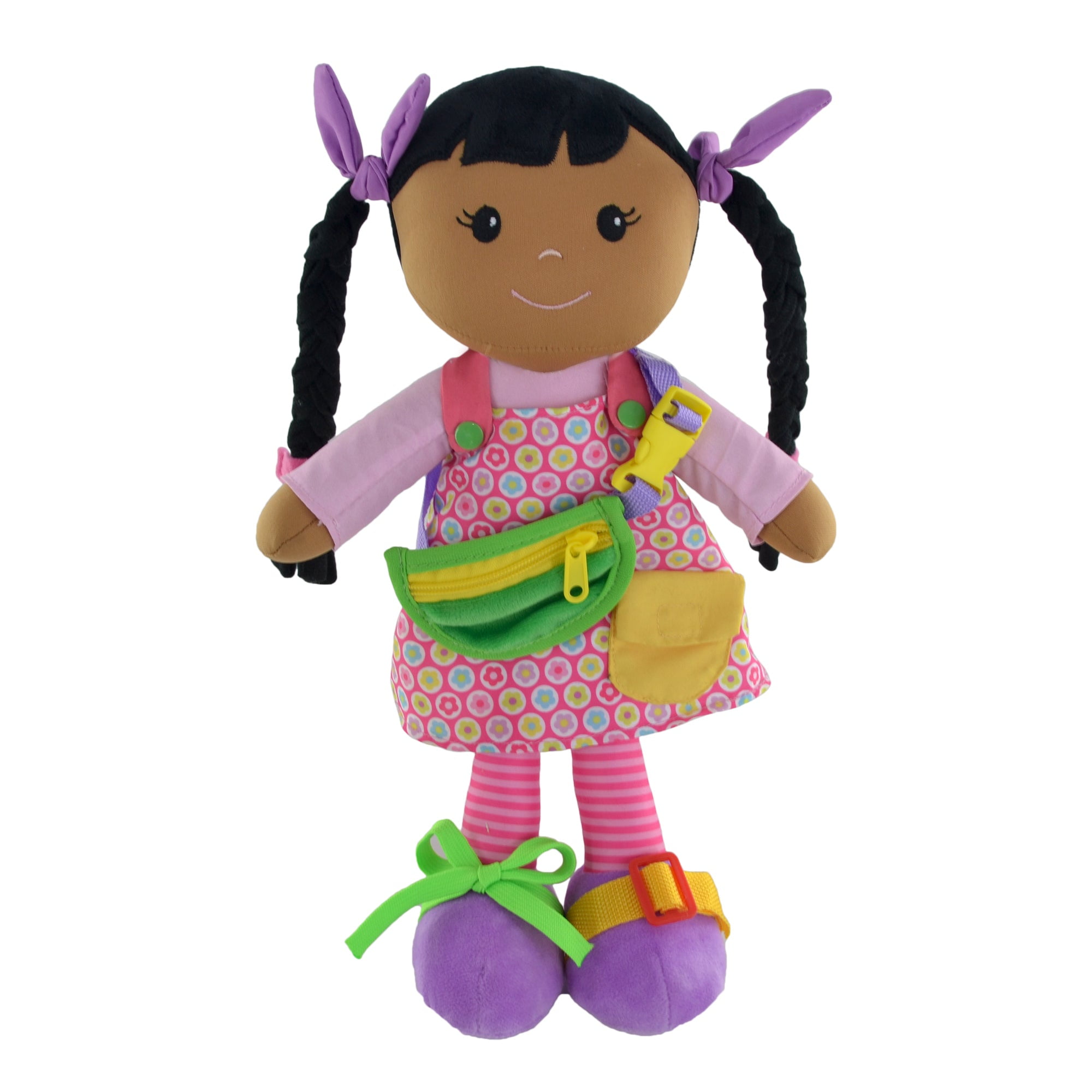 Linzy 16" Plush Developmental Learn To Dress Educational Toy Doll ...