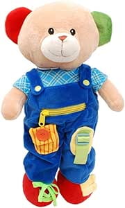 Linzy Plush 16" Educational Plush Teddy Bear, Adorable Plush Bear Comes ...