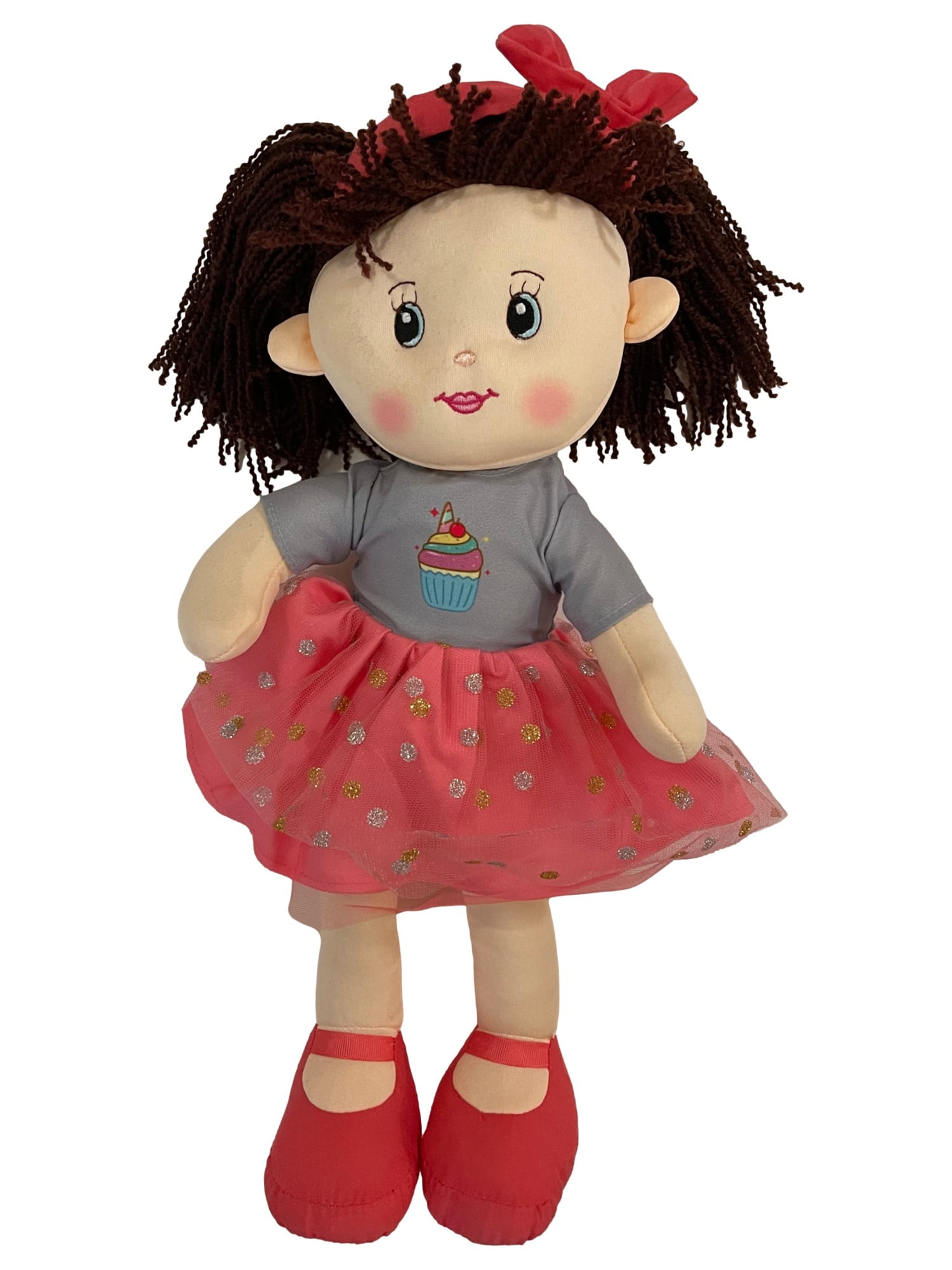 Linzy Plush Little Sweet Heart 16" Juliana Baby Doll with Pink Cupcake ...