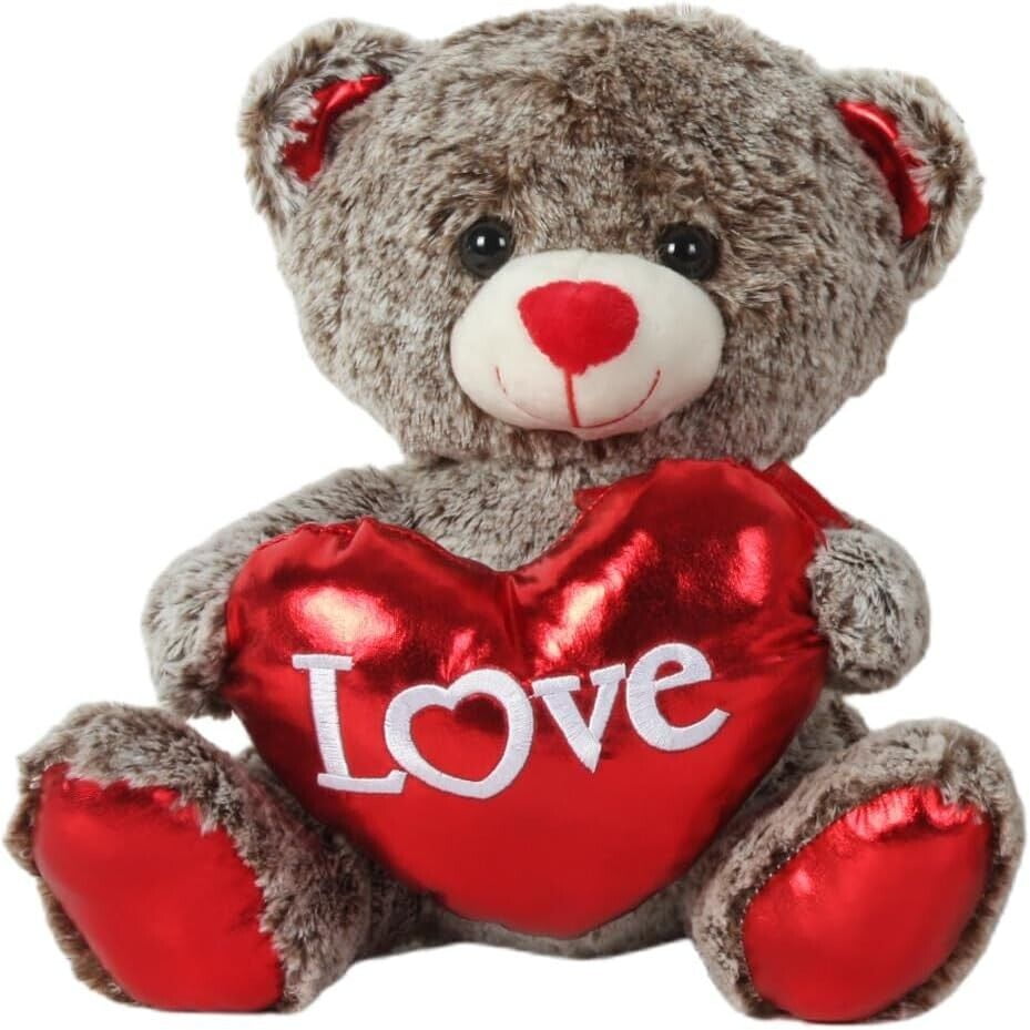 Linzy Toys, 26102 Valentine's Day "Love" Sweet Teddy Bear with Heart 12 ...