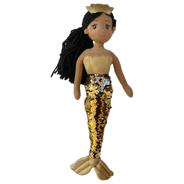 Linzy Toys Gold & Silver 18 inch Kristal Mermaid With 2-Way Sequins ...