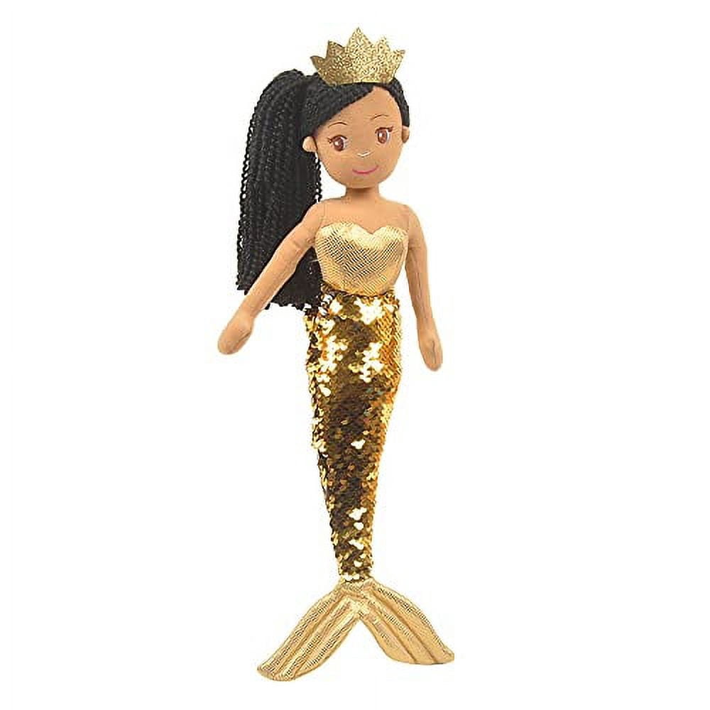 Linzy Toys, Kristal Mermaid with Reversible Sequin Tail, Soft Plush ...
