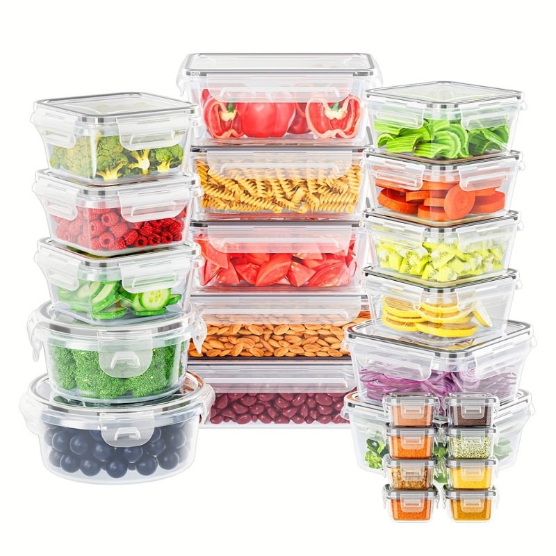 Lioaah 48 Piece(24 Lids + 24 Containers) Food Storage Containers Set ...