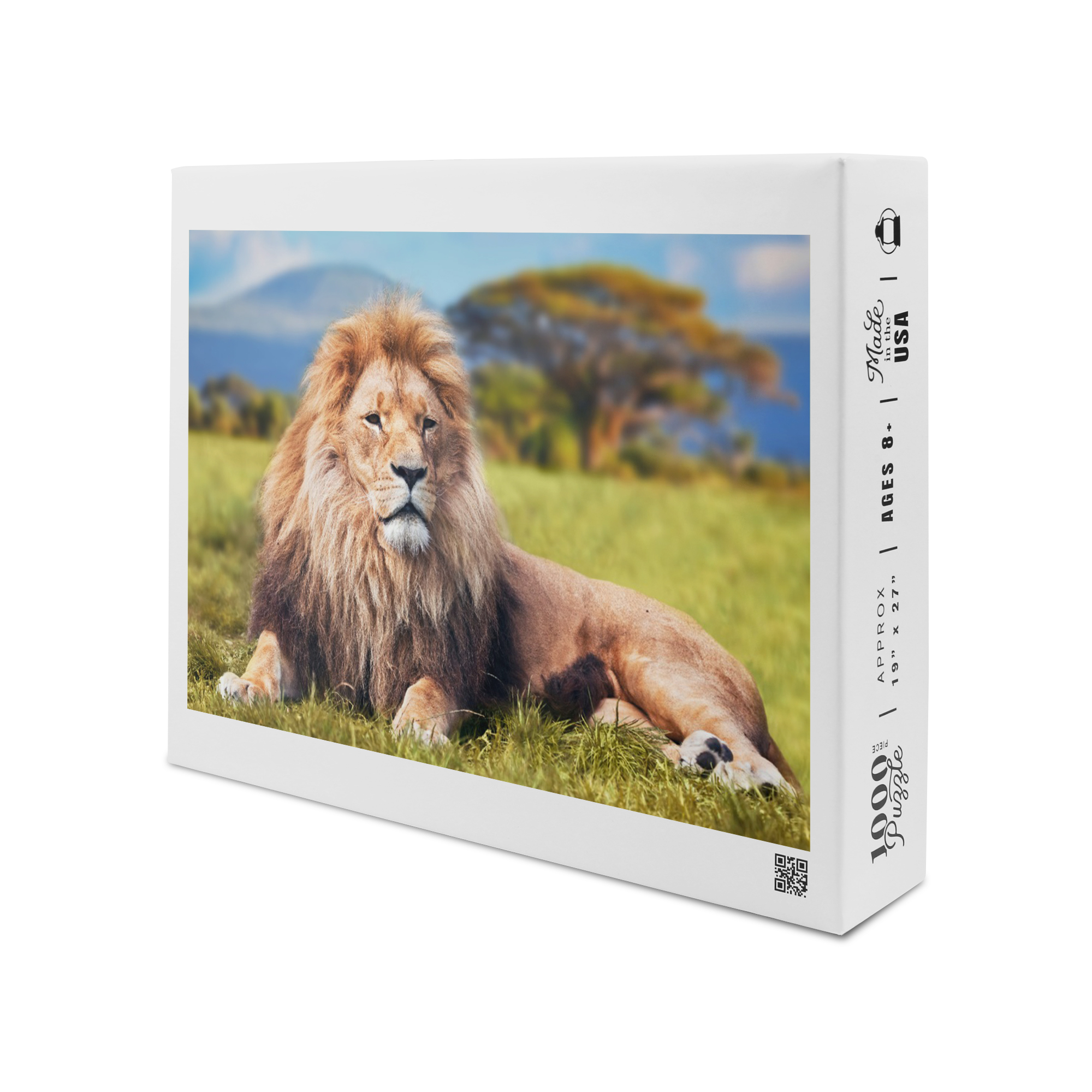 Lion (1000 Piece Puzzle, Size 19x27, Challenging Jigsaw Puzzle for ...