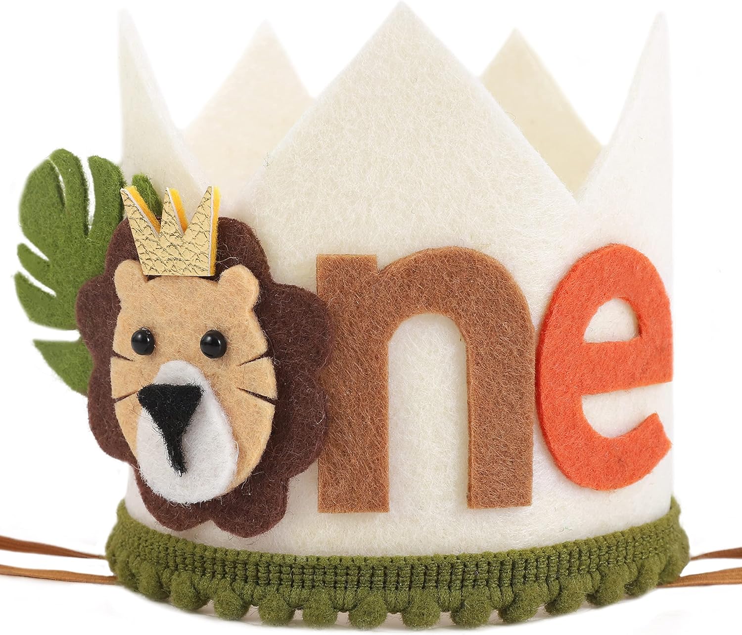 Lion 1st Birthday Crown - Jungle Safari Wild One Birthday Hat ...