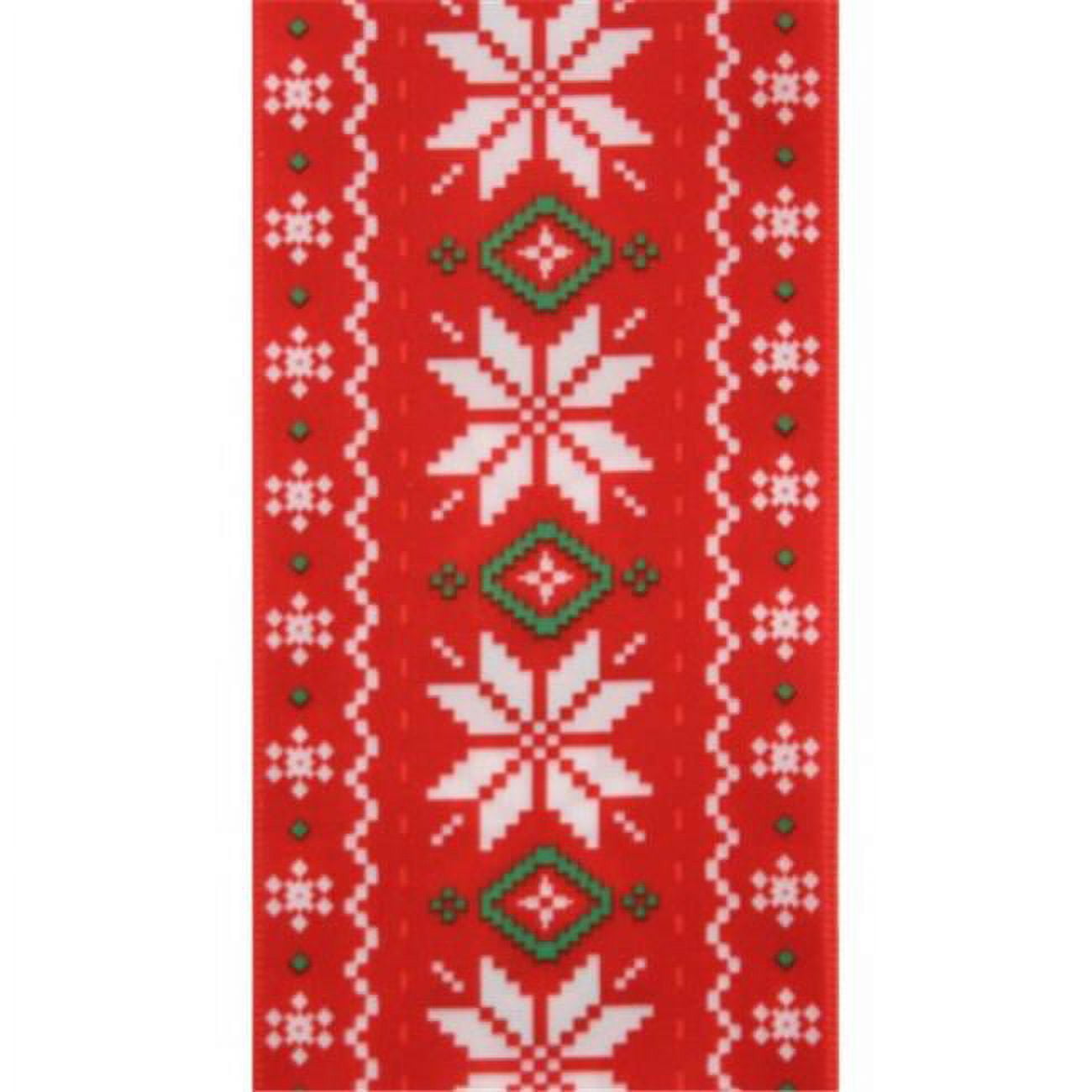 Lion 968145 2. 5 inch Wired Edge Caroline Ribbon - 10 Yards, Red - No ...