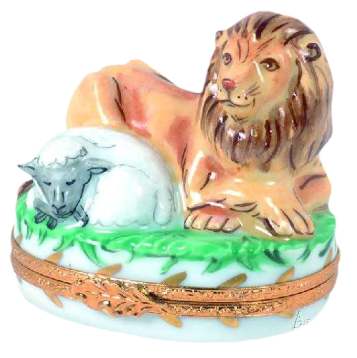 Lion And Lamb Jewish Christian Limoges Box Porcelain Figurine - Walmart.com