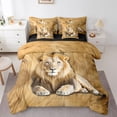 Lion Bed In A Bag,3D Lion Twin Comforter Set 7 Piece,Animal Print ...