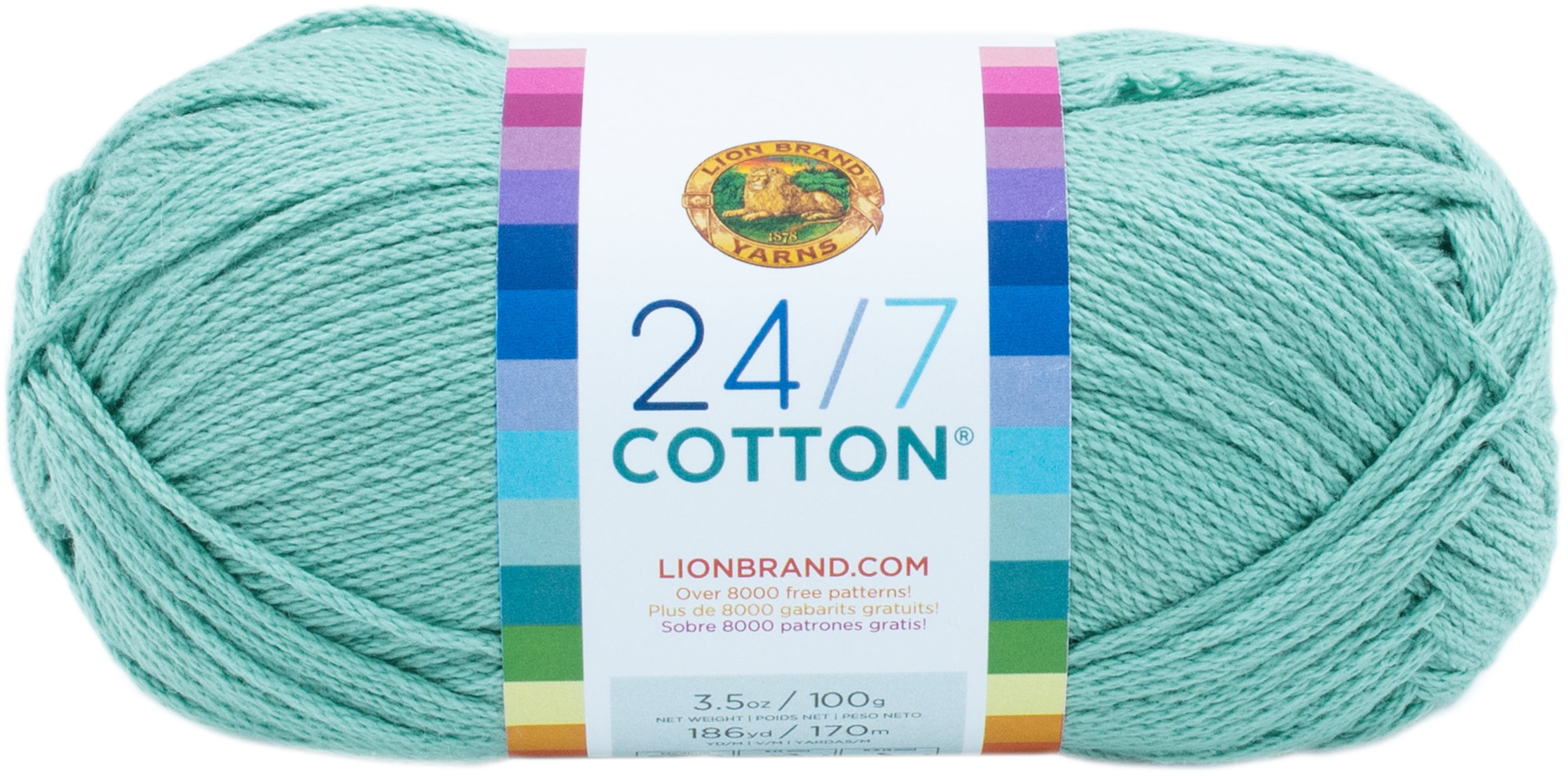 Lion Brand 24/7 Cotton Yarn - Walmart.com