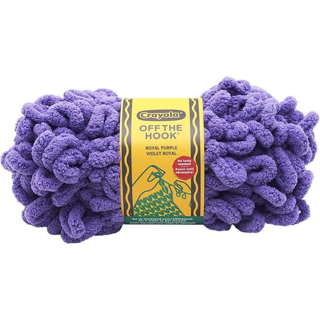 Lion Brand 3004-147 Royal Purple-Yarn Crayola Offhook - Walmart.com