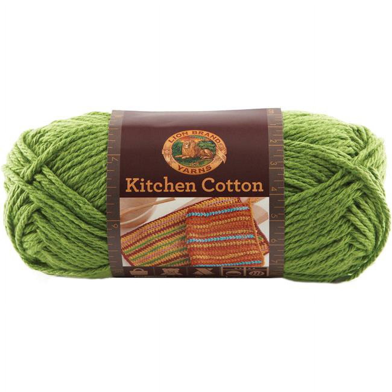Lion Brand 831-130 Kitchen Cotton Yarn - Snap Pea - Walmart.com
