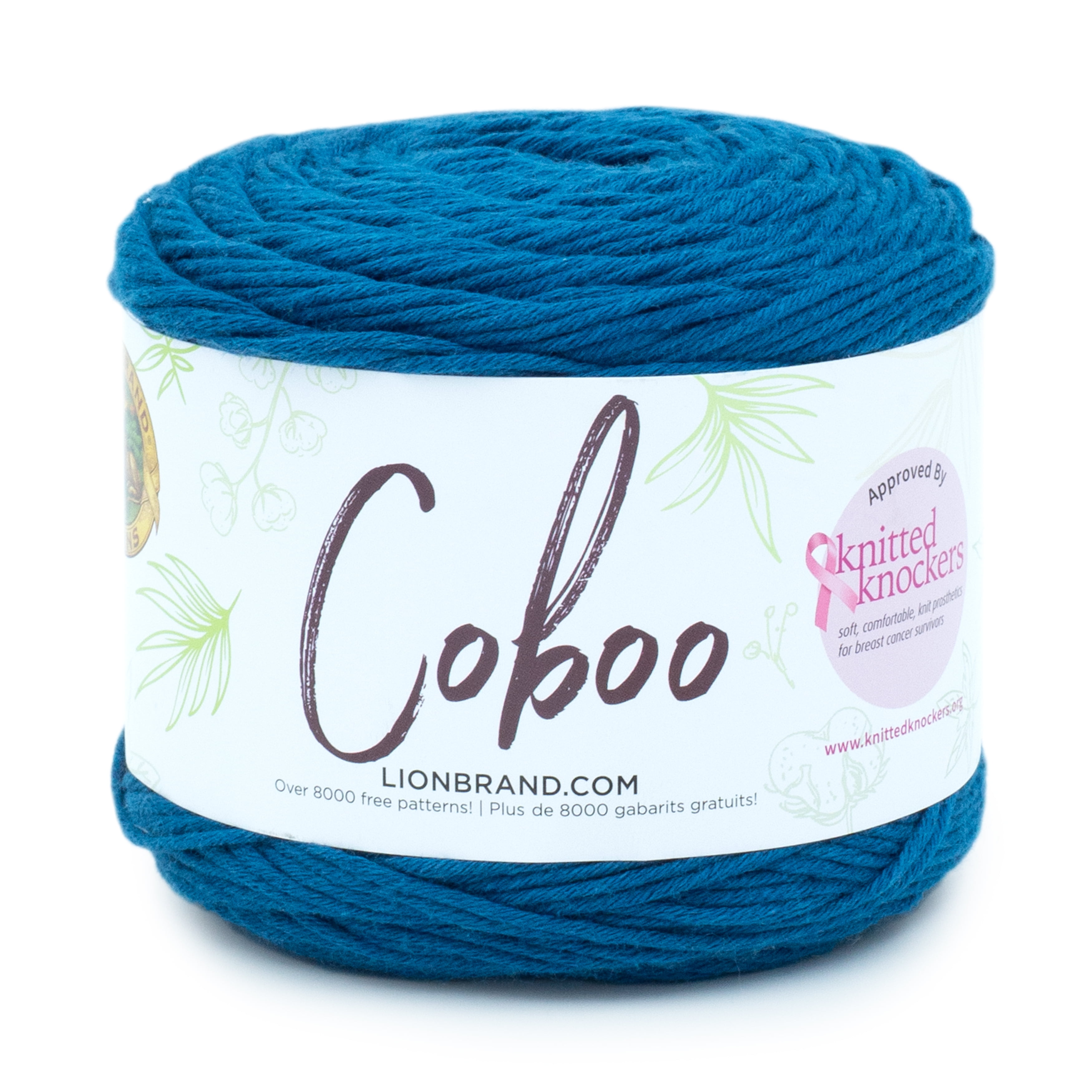 Lion Brand Coboo Steel Blue Yarn, #3 Light/ DK Yarn, 100g/3.5oz, 241 ...