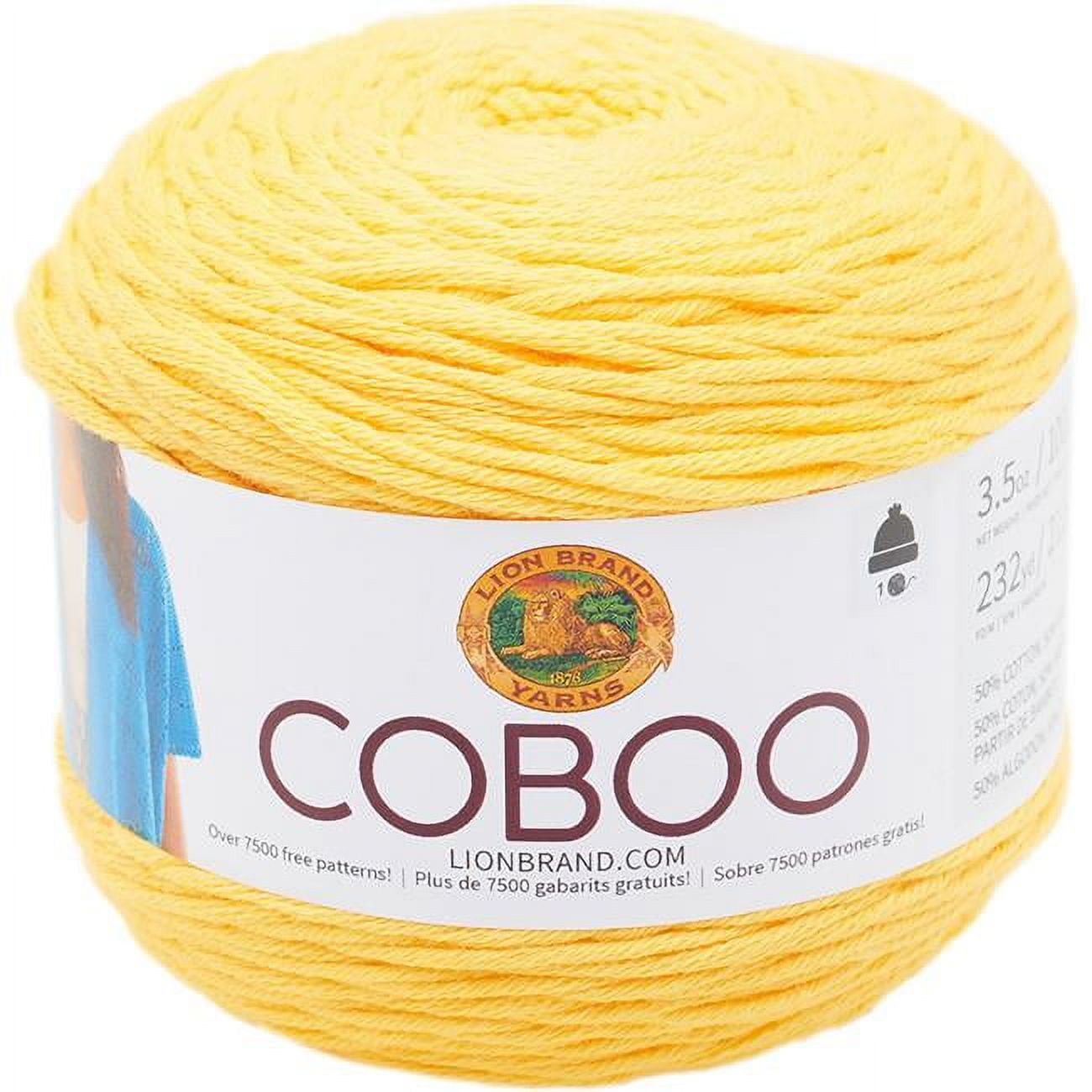 Lion Brand Coboo Yarn-Yellow - Walmart.com