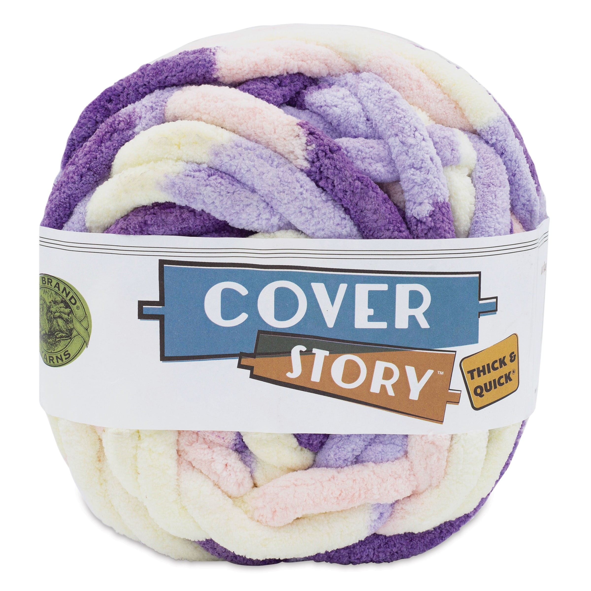 Lion Brand Cover Story Thick & Quick Yarn-Lavender Fields - Walmart.com