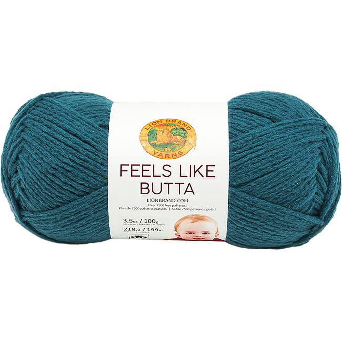 Lion Brand Feels Like Butta Yarn Size Medium, Teal - Walmart.com
