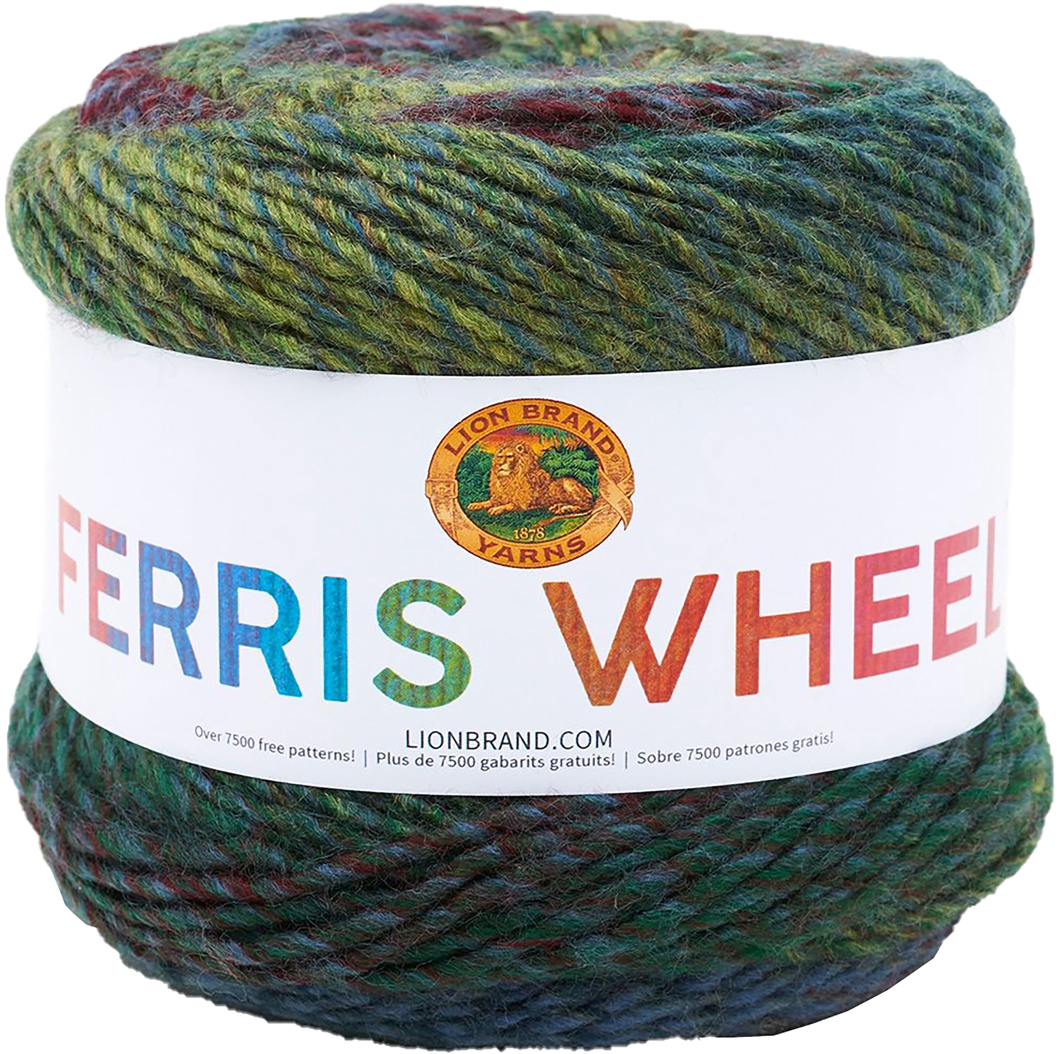 Lion Brand Ferris Wheel 5 oz Acrylic Multicolor Yarn - Walmart.com